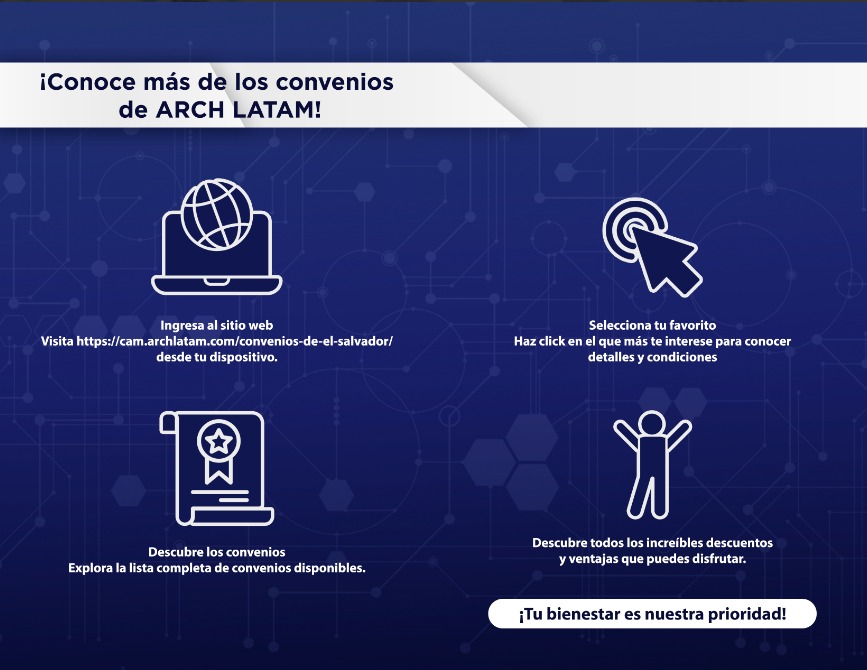 ¿Conoces nuestros convenios por ser Colaborador de ARCH LATAM? – Centro de Ayuda El Salvador